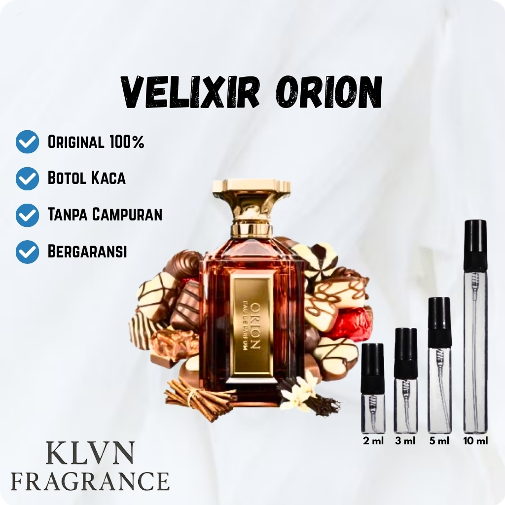 Jual Decant Velixir Orion Botol Kaca Original 100% | Shopee Indonesia