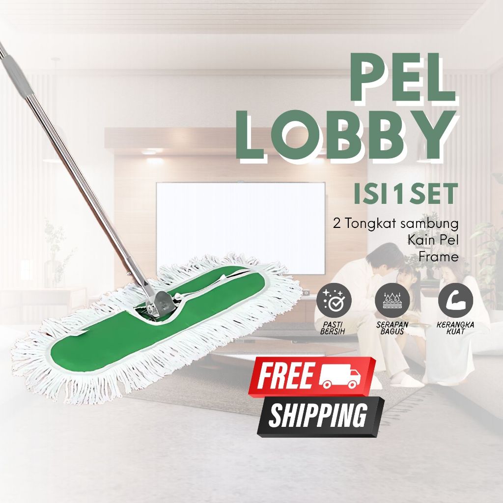 Jual Termurah Lobby Duster Full Set Sapu Lobby Tangkai Mop Pel Lobby ...
