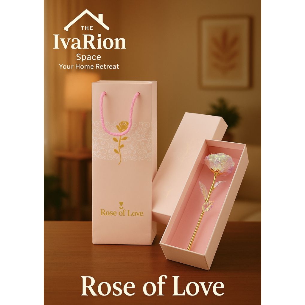 Jual Bunga Mawar Dekorasi Gold Foil Flower Galaxy Rose - AC0113 ...