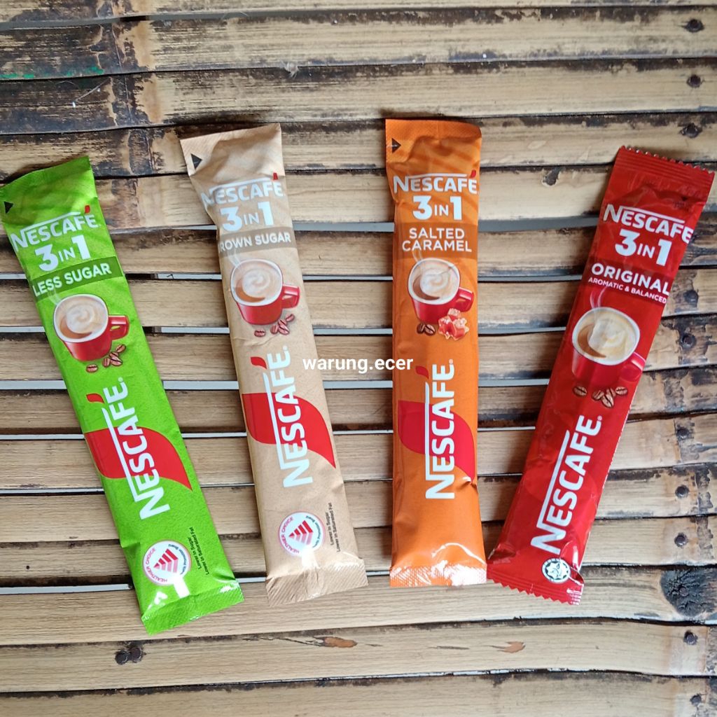Jual ECERAN - NESCAFE 3IN1 3 IN 1 ORIGINAL / MILD / RICH / LESS SUGAR ...