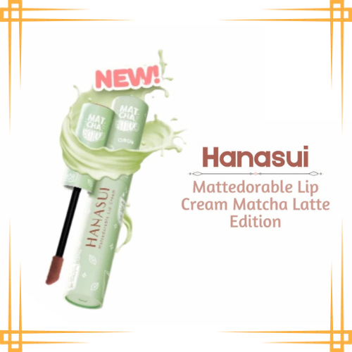 Jual Hanasui Mattedorable Lip Cream Matcha Latte Edition 4g/Lipstick ...