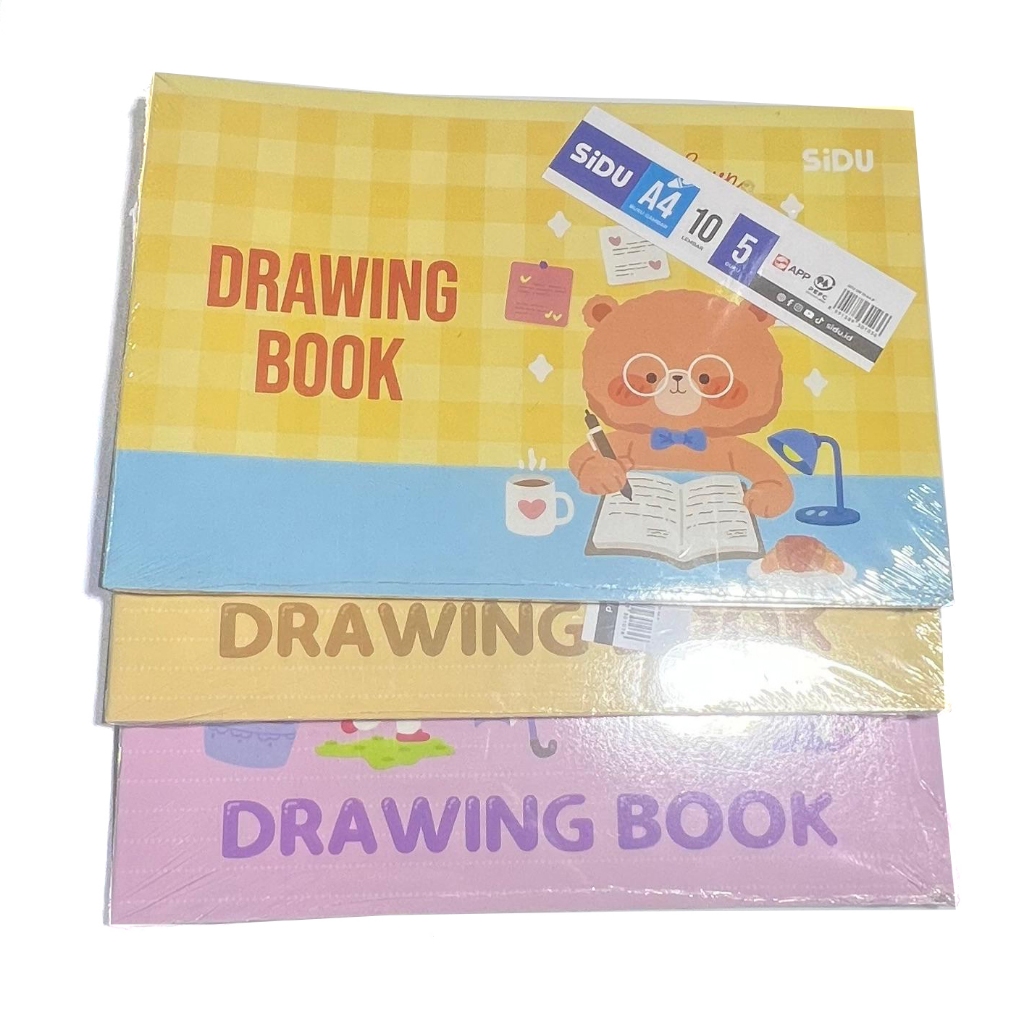 Jual Buku Gambar / Drawing Book A4 SIDU (1 Pack = 5 Buku) | Shopee ...