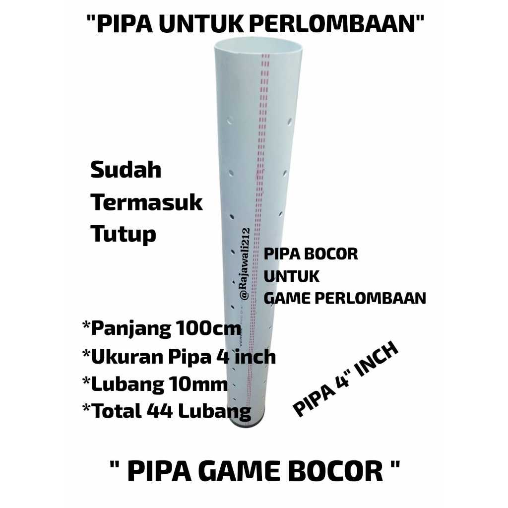 Jual Pipa PVC Berlubang / Pipa Bocor / Pipa Untuk Permainan Game Pipa ...