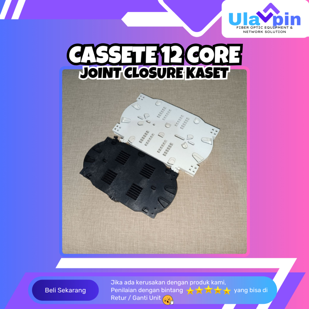 Jual Cassete 12 Core / Kaset 12 Core / Splice Tray 12 Core Fiber Optic ...