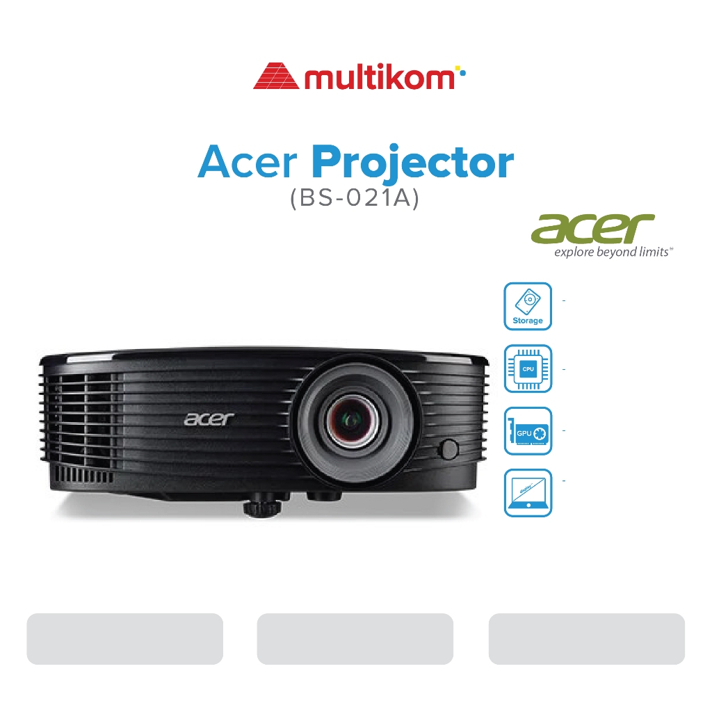 Jual ACER PROJECTOR ESSENTIALS BS-021A SVGA 4800 ANSI LUMENS | Shopee ...