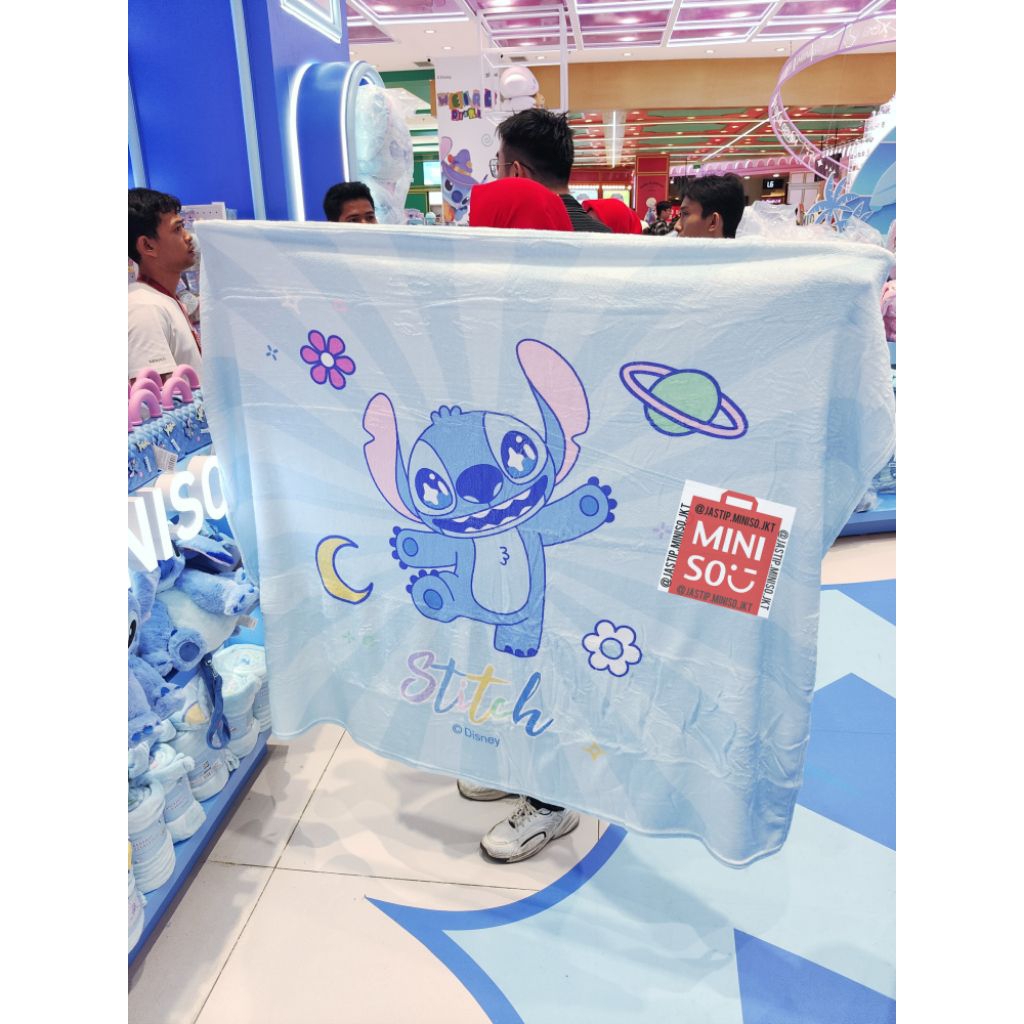 Jual MINISO 🆕 Selimut Extra Large Print Blanket DISNEY STITCH ...