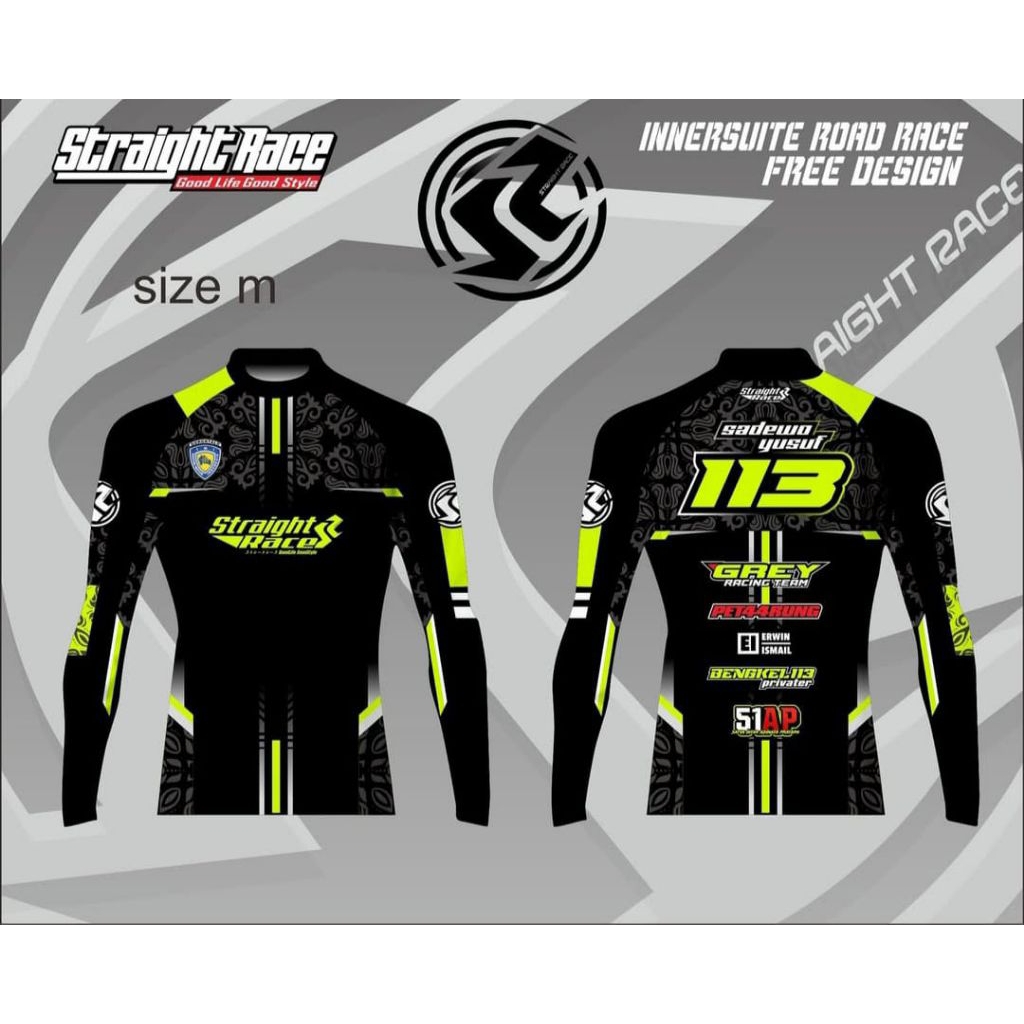 Jual JERSEY INNERSUIT FULL PRINTING RACING CUSTOM daleman wearpack ...