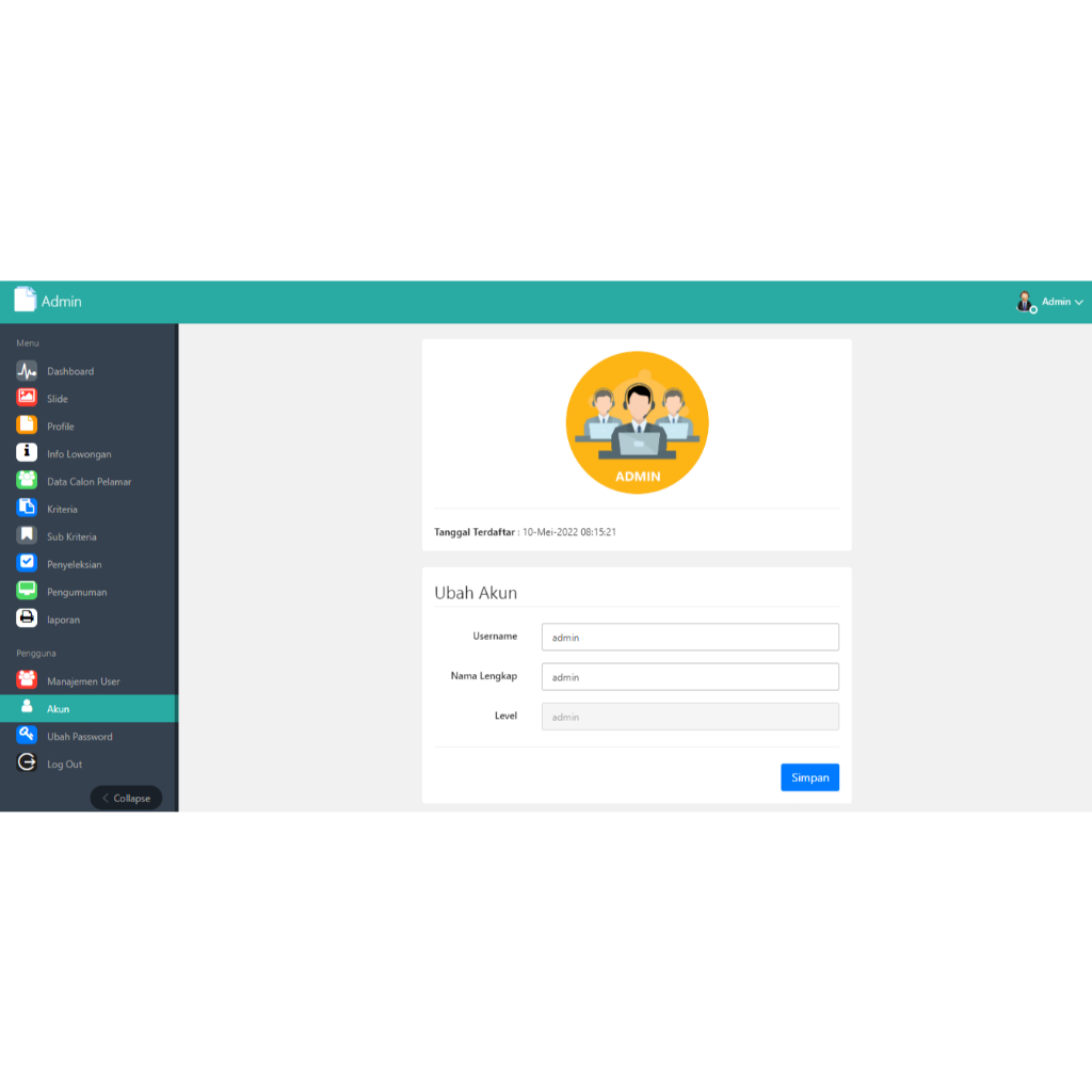 Jual Aplikasi sistem penentuan keputusan (SPK) penerimaan pegawai berbasis web | Shopee Indonesia