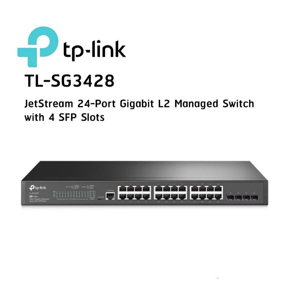 Jual TP-LINK TL-SG3428 , JetStream 24-Port Gigabit L2 Managed Switch 4 ...