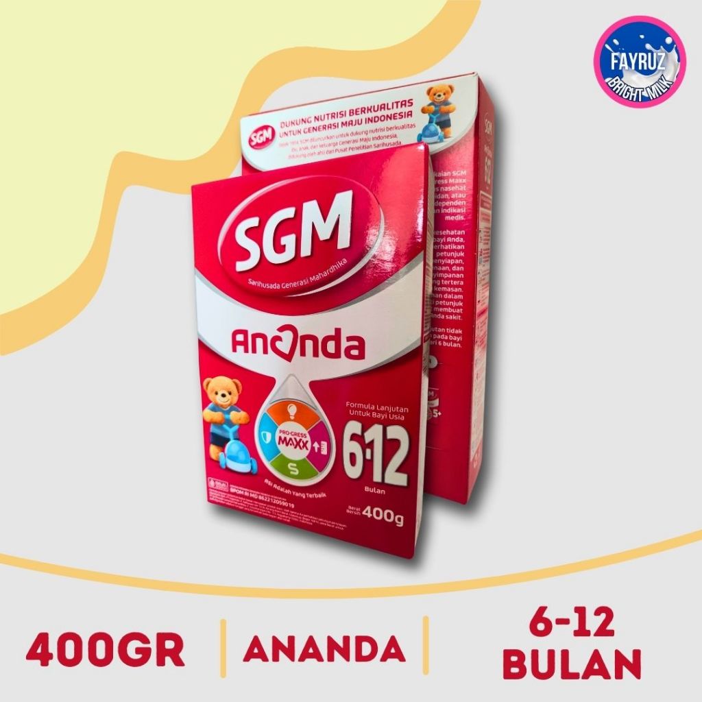 Jual Susu Formula SGM Ananda (6-12 Bulan) 400gr - RSA | Shopee Indonesia
