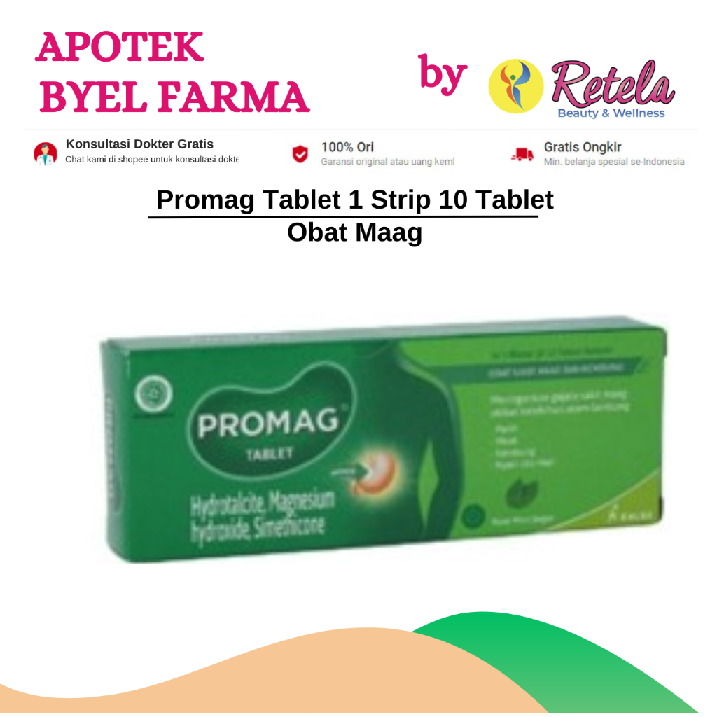 Jual Promag Tablet 1 Strip 10 Tablet | Shopee Indonesia