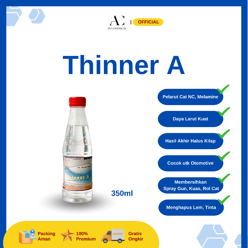 Jual Thinner A 350ml | Tiner A | Tinner A | Shopee Indonesia