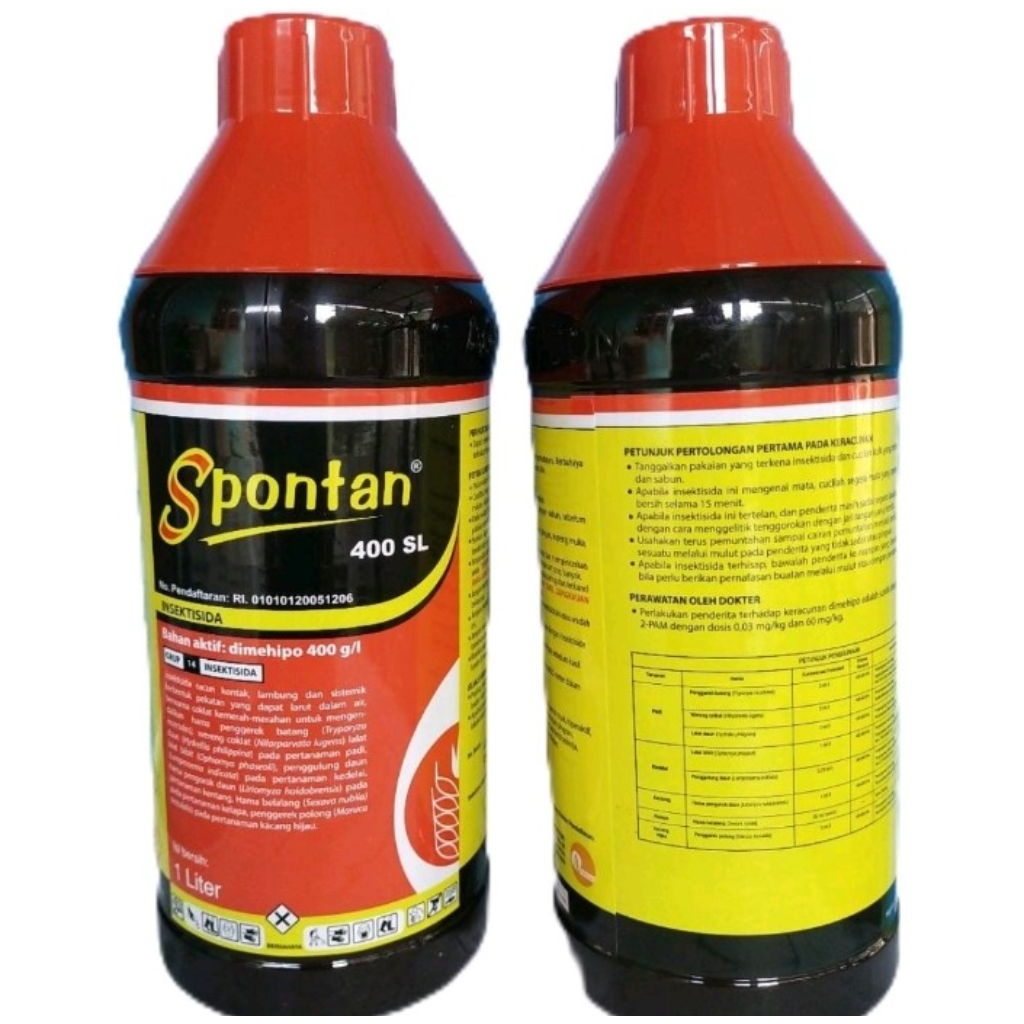 Jual SPONTAN 400 SL 1 Liter, Pestisida anti hama, kendalikan hama ulat ...
