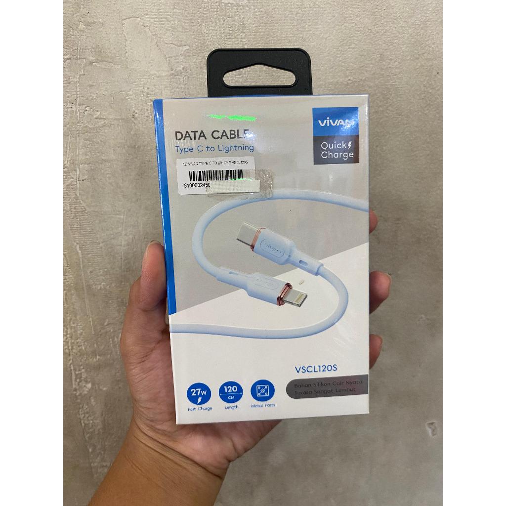 Jual VIVAN VSCL120S KABEL DATA TYPE C TO IP LIGHTNING 27W FAST CHARGING ...