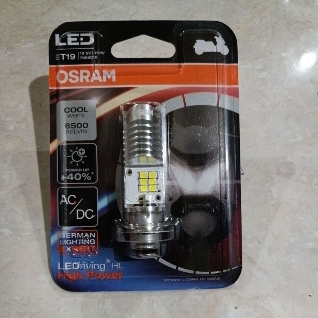 Jual Lampu Motor LED OSRAM Bebek Matic (putih) Bohlam H6 M5 T19 AC DC | Shopee Indonesia