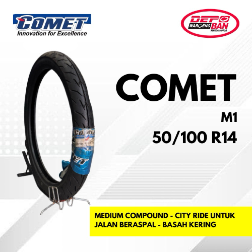 Jual BAN MATIC TUBETYPE MERK COMET TYPE M1 UKURAN 5/100-14 ORIGINAL ...