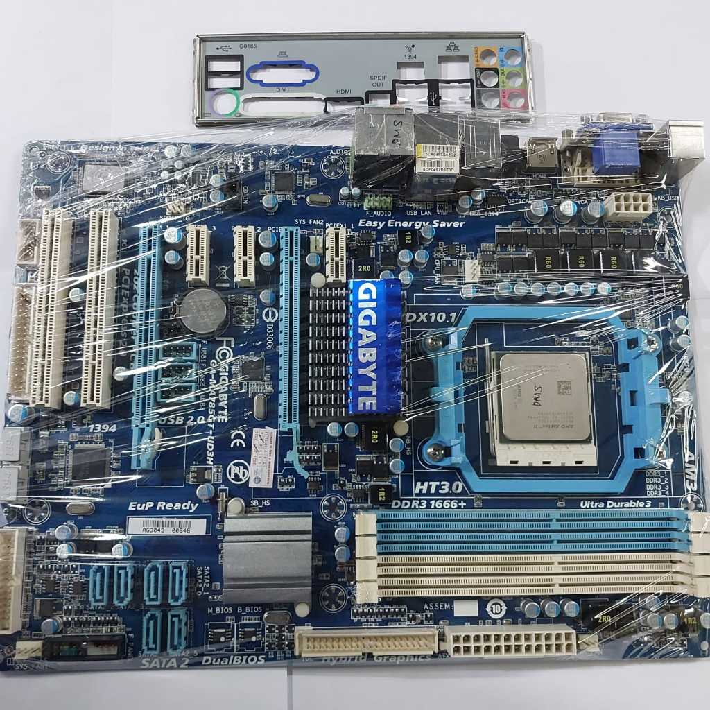 Jual mainboard AMD am3 Gigabyte ddr3 dual chanel hdmi murah | Shopee ...