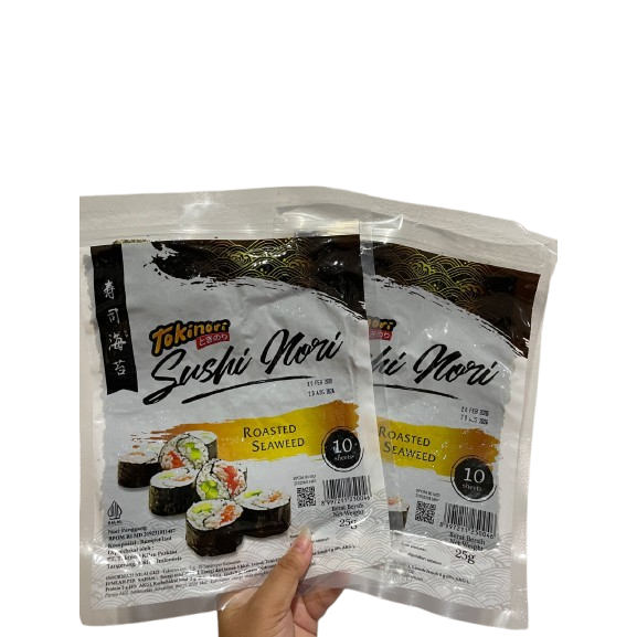 Jual TOKINORI SUSHI NORI SEAWEED RUMPUT LAUT 50 SHEETS / LEMBAR / LEBIH GURIH DARI NICO NICO ...