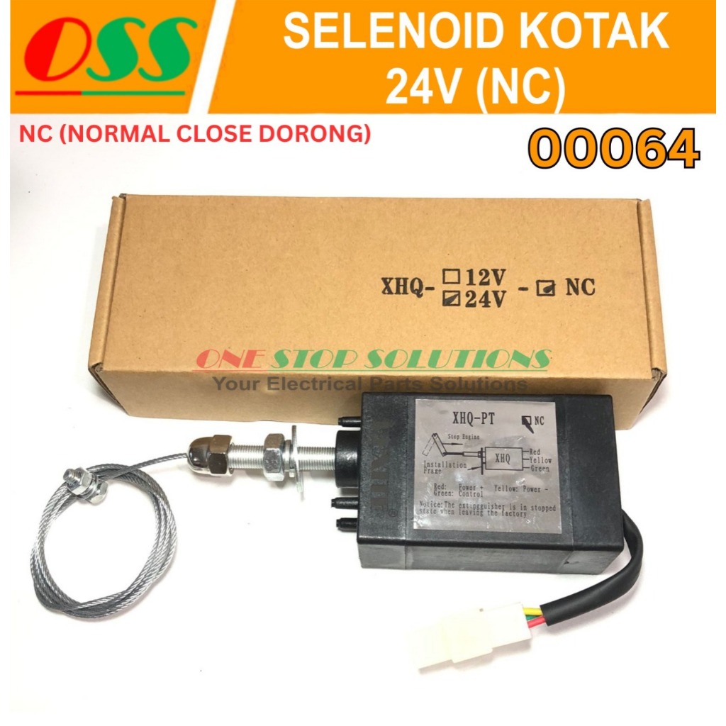 Jual Solenoid Selenoid Kotak XHQ-PT 24V NC Normal Close Engine Start Stop | Shopee Indonesia