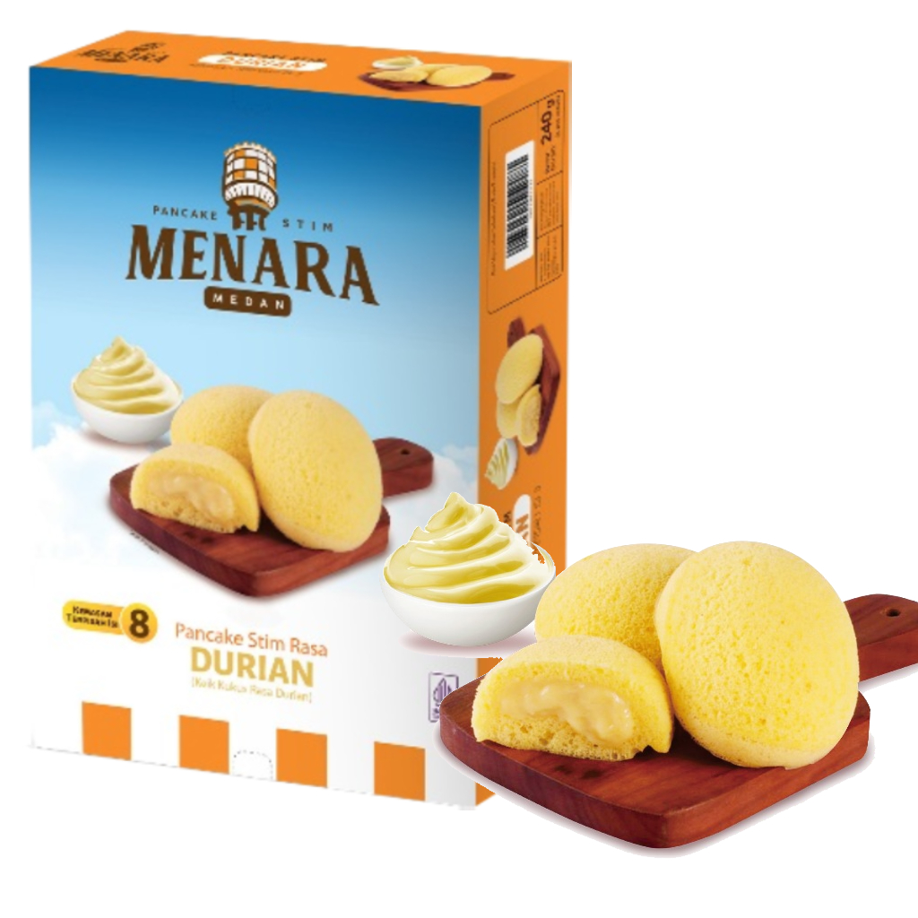 Jual Bolu Menara Pancake Stim Durian - 8pcs | Shopee Indonesia