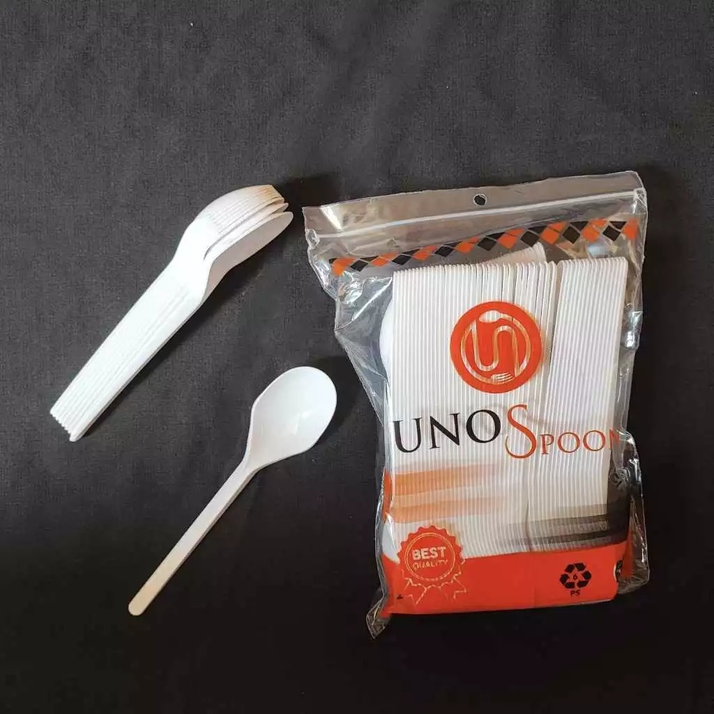 Jual all varian sendok panjang uno garpu makan uno isi 100pcs | Shopee ...