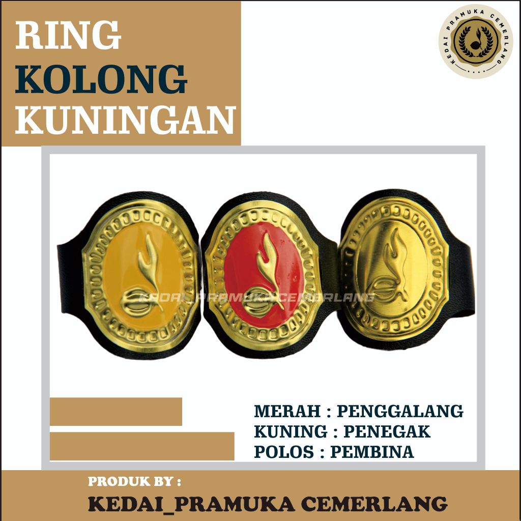 Jual Ring Kacu Hasduk Kalep Pramuka Kolong Hasduk Pembina Pramuka ...
