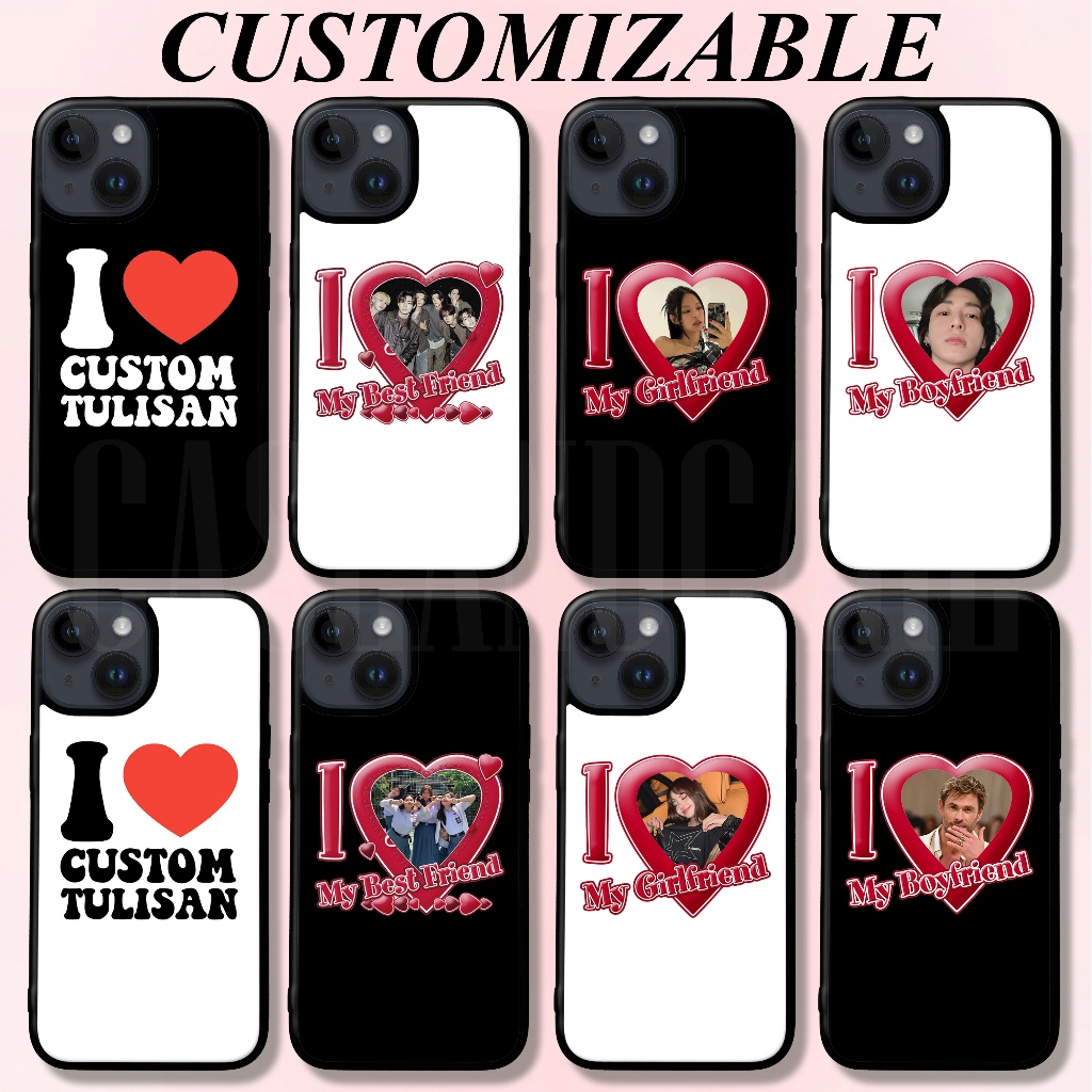 Jual CASE CUSTOM RUBBER IPHONE CASING ALL TYPE TEMA I LOVE CASES ...