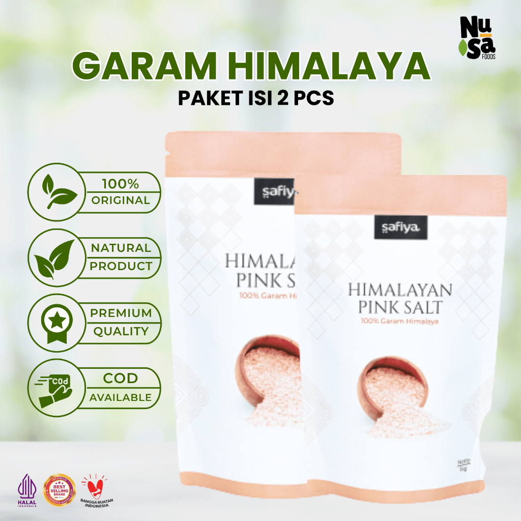 Jual [Paket Hemat Isi 2] Garam Himalaya Safiya 1 Kg Himalayan Original ...