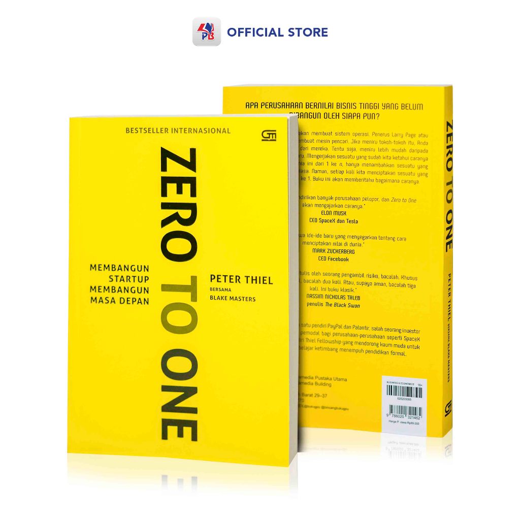 Jual Buku Zero to One : Membangun Startup Membangun Masa Depan – Peter ...