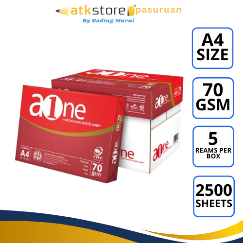 Jual Kertas Hvs Aone A4 70 gram 1 Box/Karton - Untuk Print dan Fotocopy ...