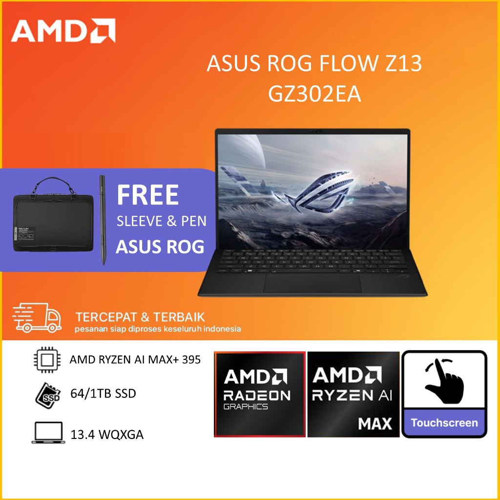 Jual ASUS ROG FLOW Z13 GZ302EA TOUCH 2IN1 - RYZEN AI MAX+ 395 RAM 64GB ...
