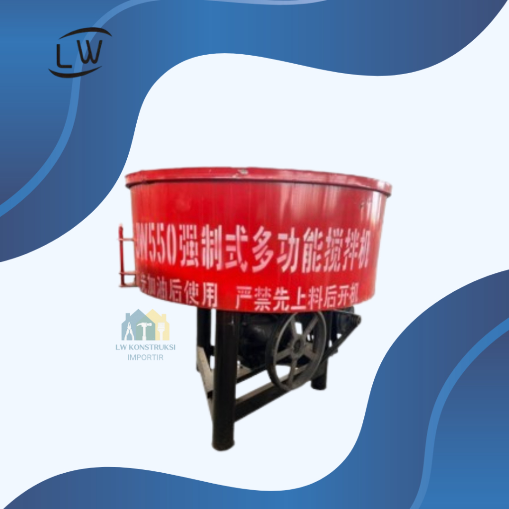 Jual MESIN PENGADUK SEMEN / MIXER MOLEN SEMEN COR DATAR 550 LITER 380V ...