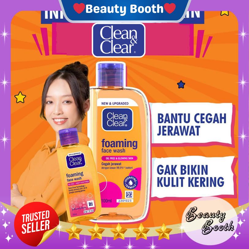 Jual CLEAN & CLEAR FOAMING Face Wash 50ml | Facial Wash Sabun Wajah ...