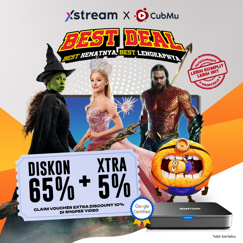 Jual Android TV Box Transvision XSTREAM Bonus All Channel 3 bulan dan ...
