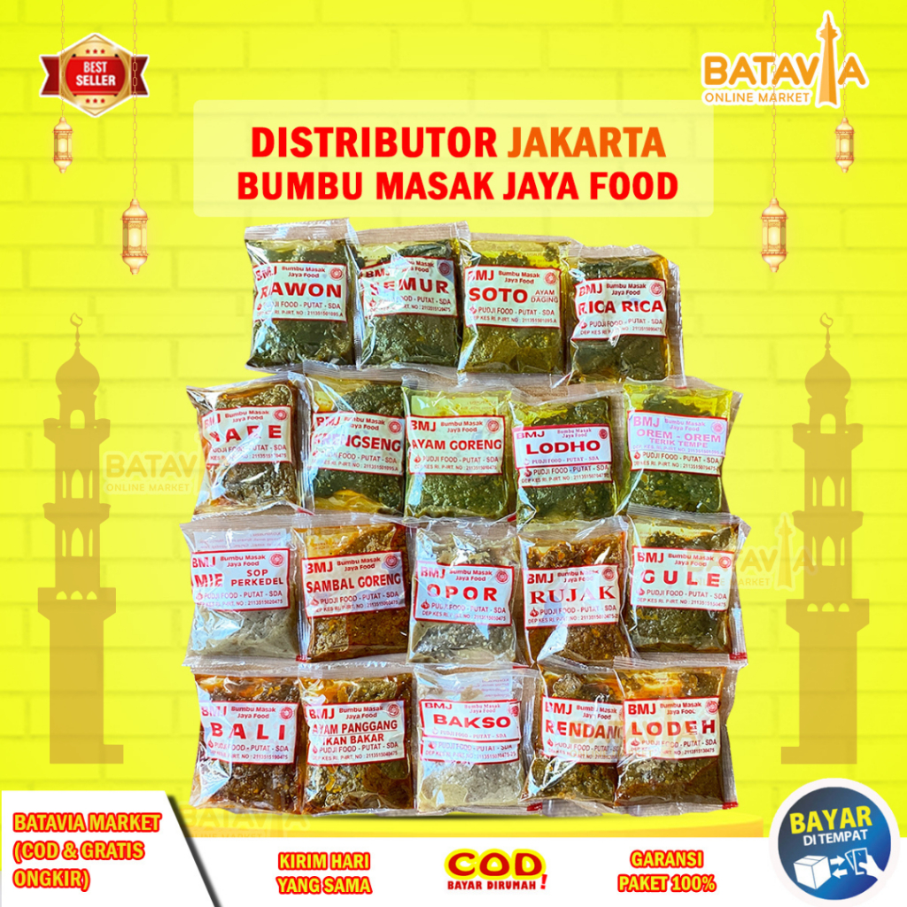 Jual Bumbu Masak Jaya Food BMJ Sejenis BMM Instan Soto Rawon Rendang ...