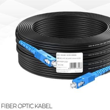 Jual Fiber Optic Cable Kabel FO 50m 100m 150m 200m 250m 300m 400m 1core ...