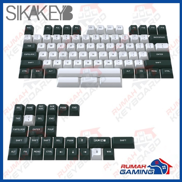 Jual SIKAKEYB - Green White - Pbt - Oem Height - Spherical - RG ...