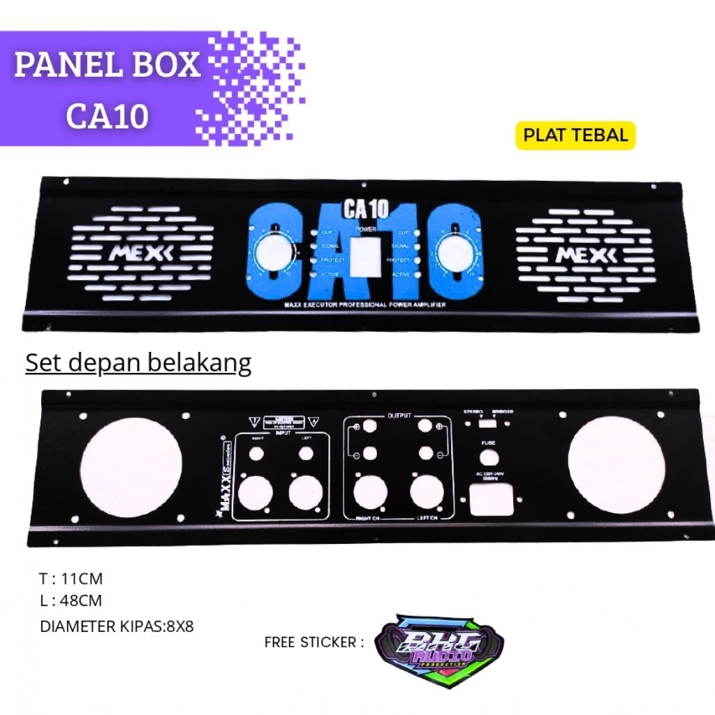 Jual PLAT PANEL BOX CA 10 POWER AMPLIFIER MAXX MEXX | Shopee Indonesia