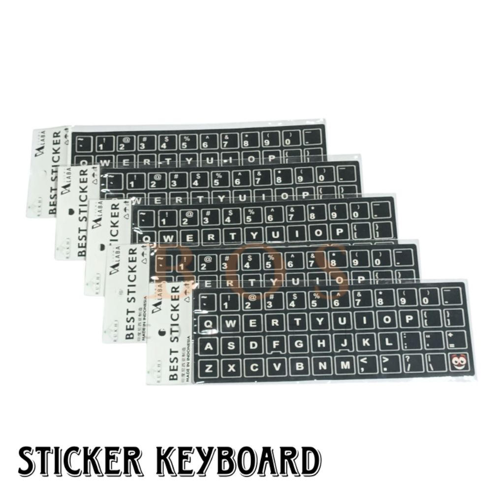 Jual STIKER KEYBOARD LAPTOP ENGLISH / STICKER KEYBOARD | Shopee Indonesia