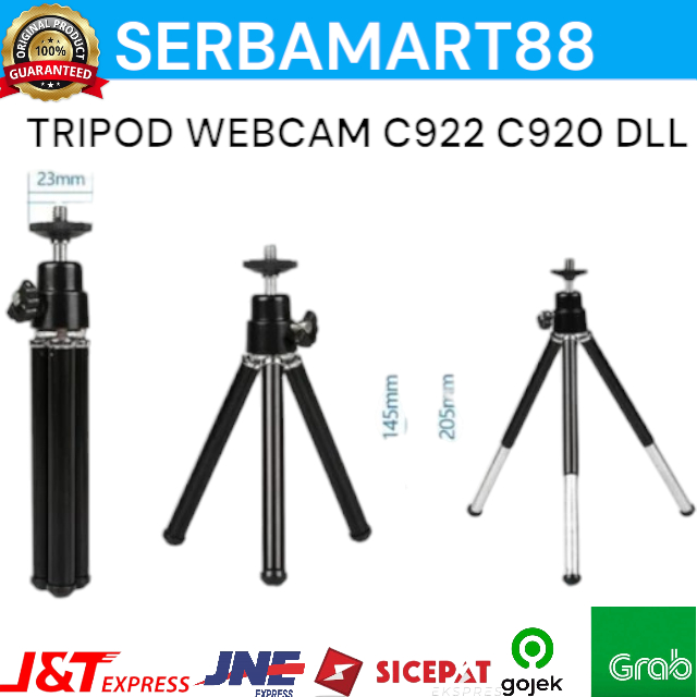 Jual TRIPOD ORIGINAL LOGITECH C922 PRO - WEBCAM TRIPOD LOGITECH C920 ...