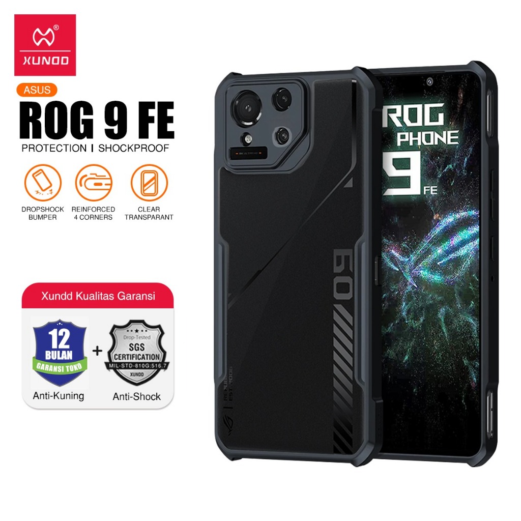 Jual XUNDD Case untuk Asus ROG Phone 9 FE 6.78 Inch Case Shockproof Slim Transparan Casing ...