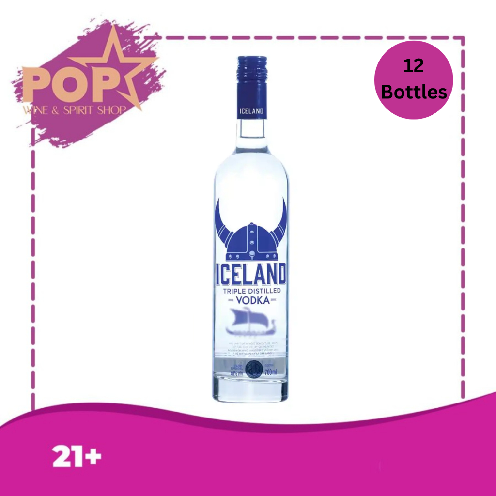 Jual Paket 1 Dus Isi 12 Botol Iceland Vodka Original 700ml | Shopee ...