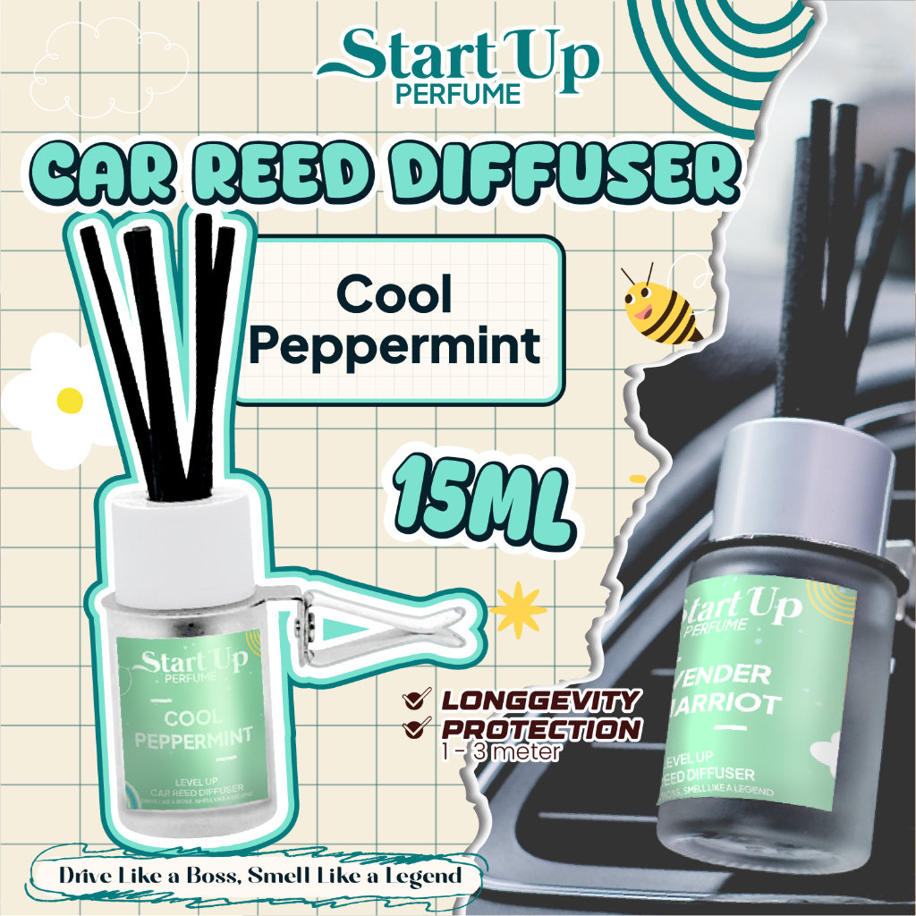 Jual STARTUP Parfum Mobil Capit AC 15 ml COOL PEPPERMINT Car Freshener ...
