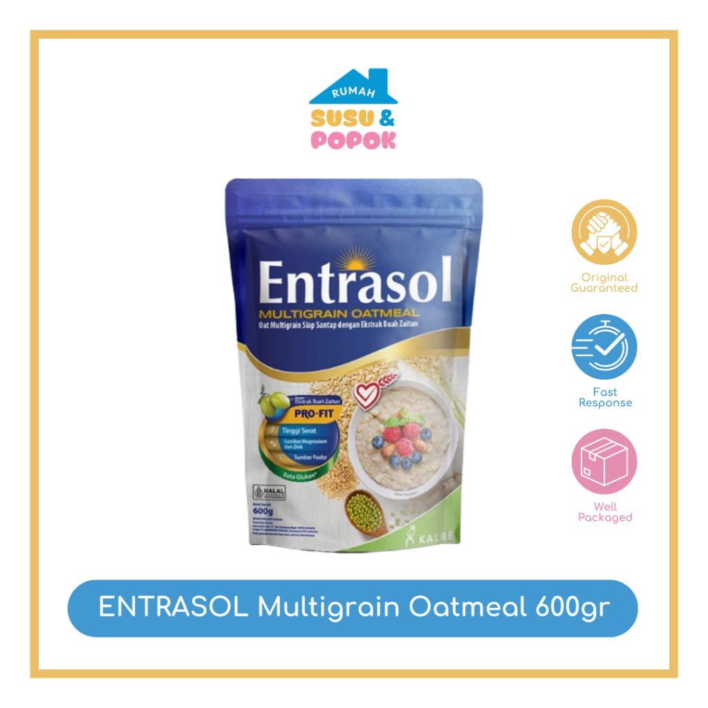 Jual ENTRASOL Multigrain Oatmeal 600gr | Shopee Indonesia