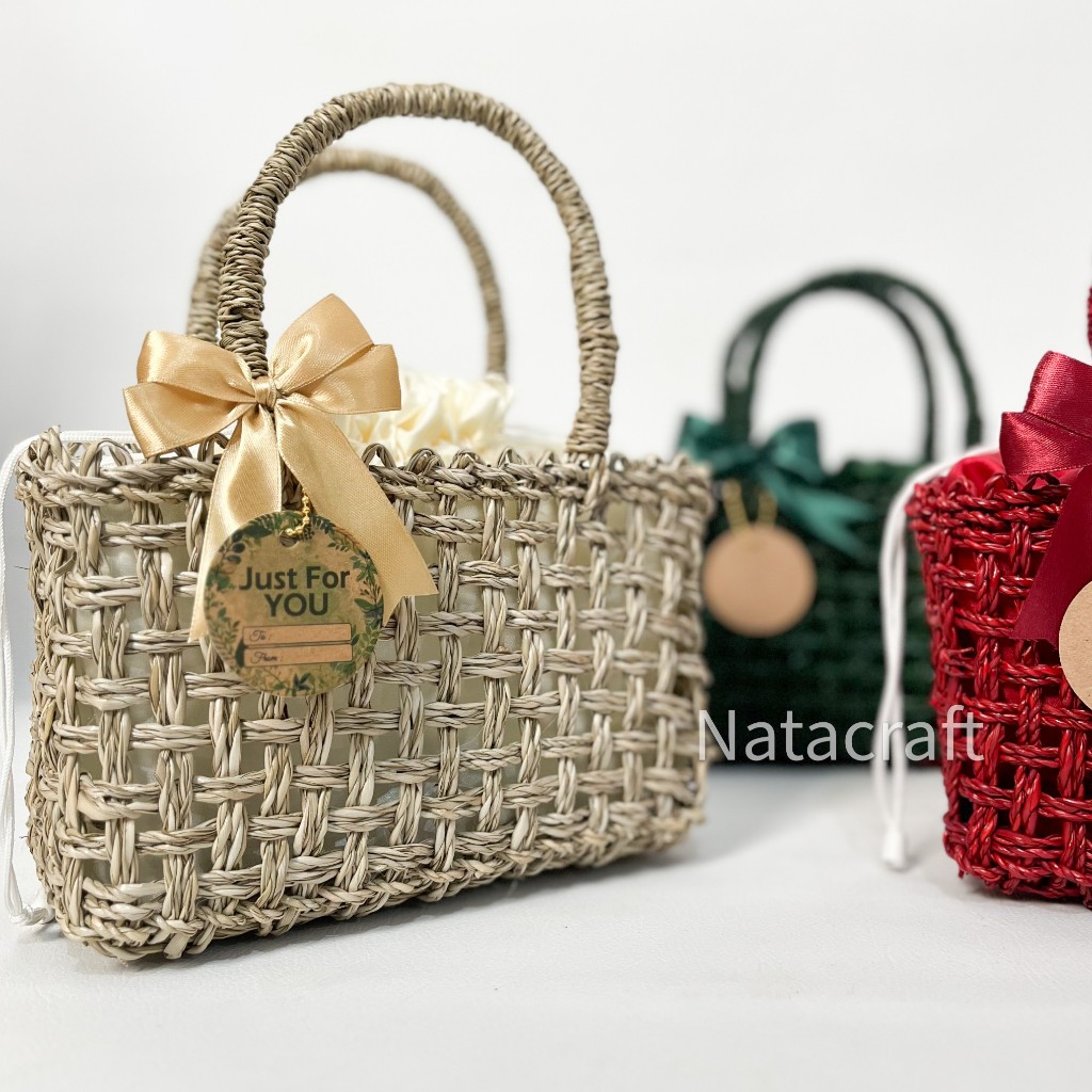 Jual Nata Craft-Tas Anyaman Rara Pandan/ Tas Hampers Lebaran Minimalist ...