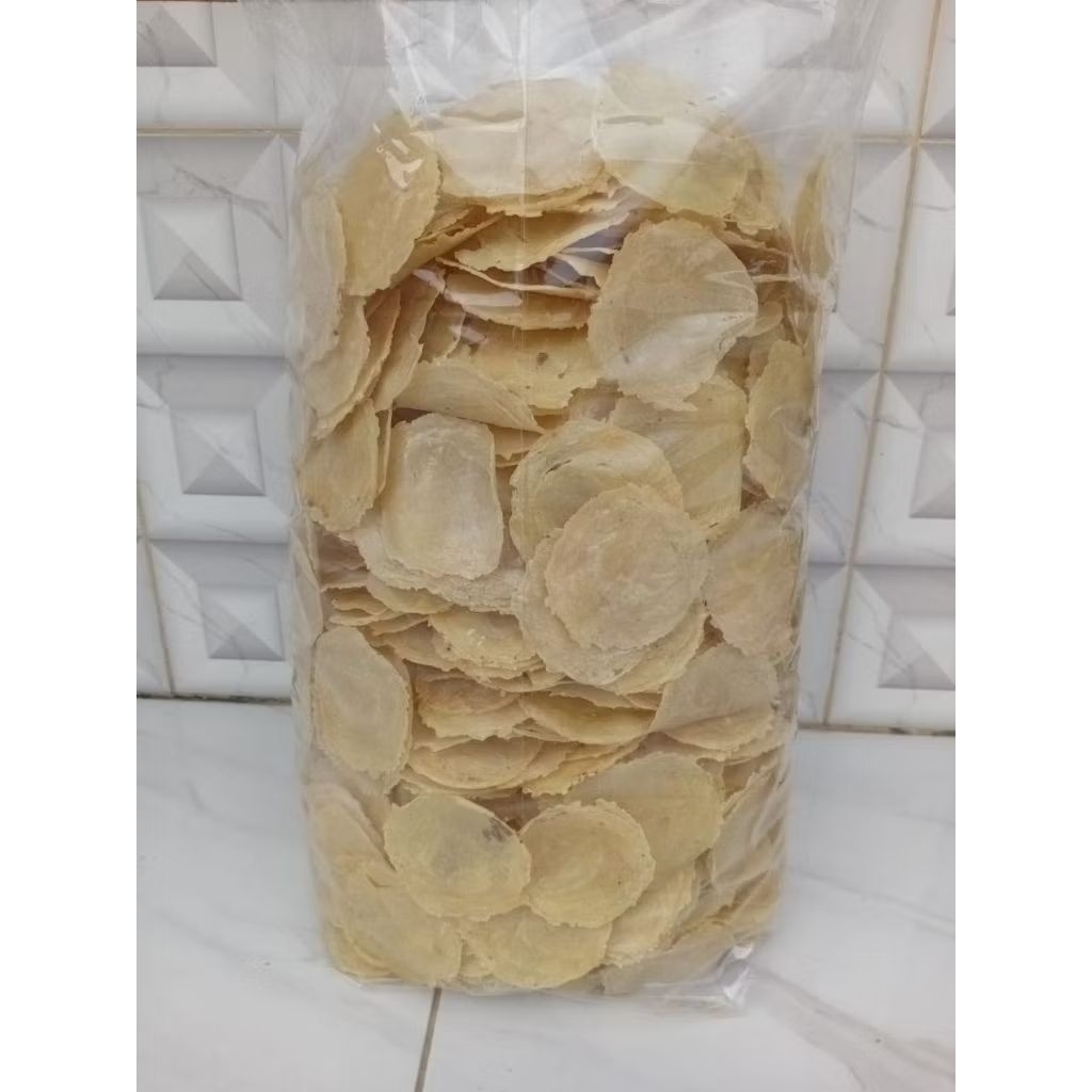 Jual Emping melinjo Mentah / emping mentah tipis 1 kg,500 gr,250 gr ...