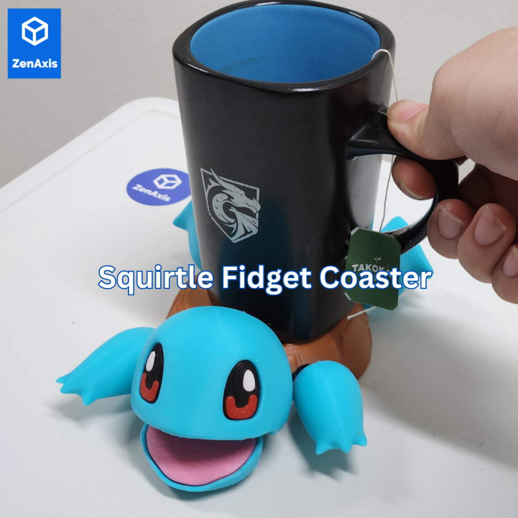 Jual Squirtle pokemon Coaster 3D Fidget stress relief toys ZENAXIS ...