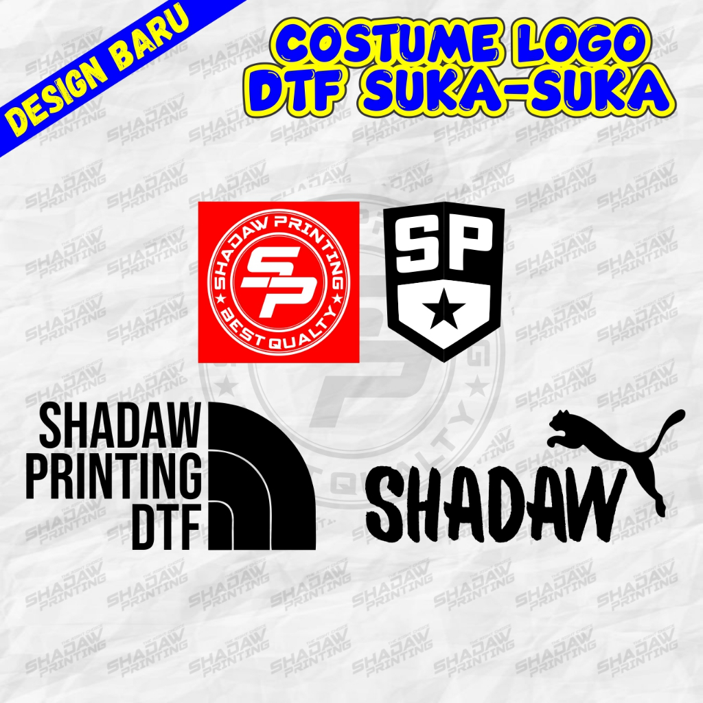 Jual SABLON SETRIKA DTF Logo Custom – Bikin Branding Makin Keren UKURAN ...