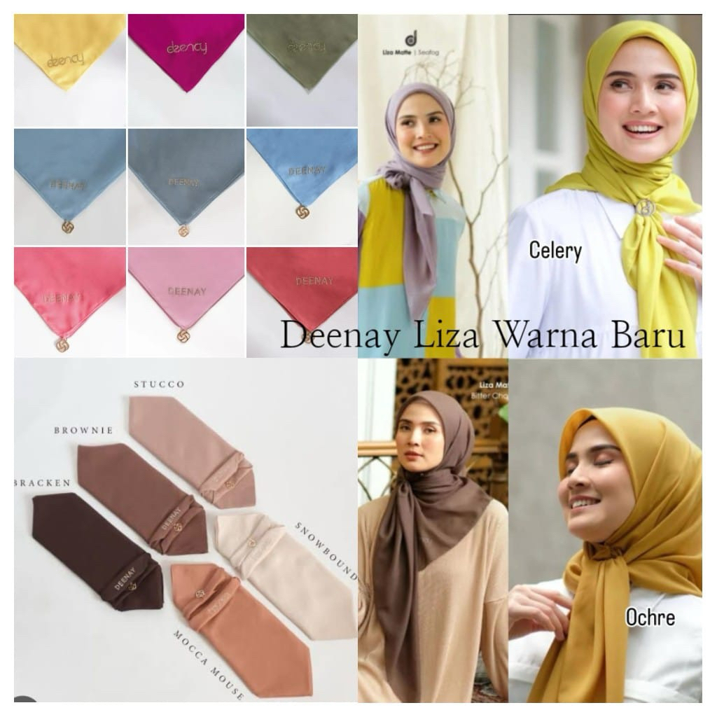 Jual HIJAB DEENAY LIZA POLOS MATTE GOLD (NEW LOGO) | Shopee Indonesia