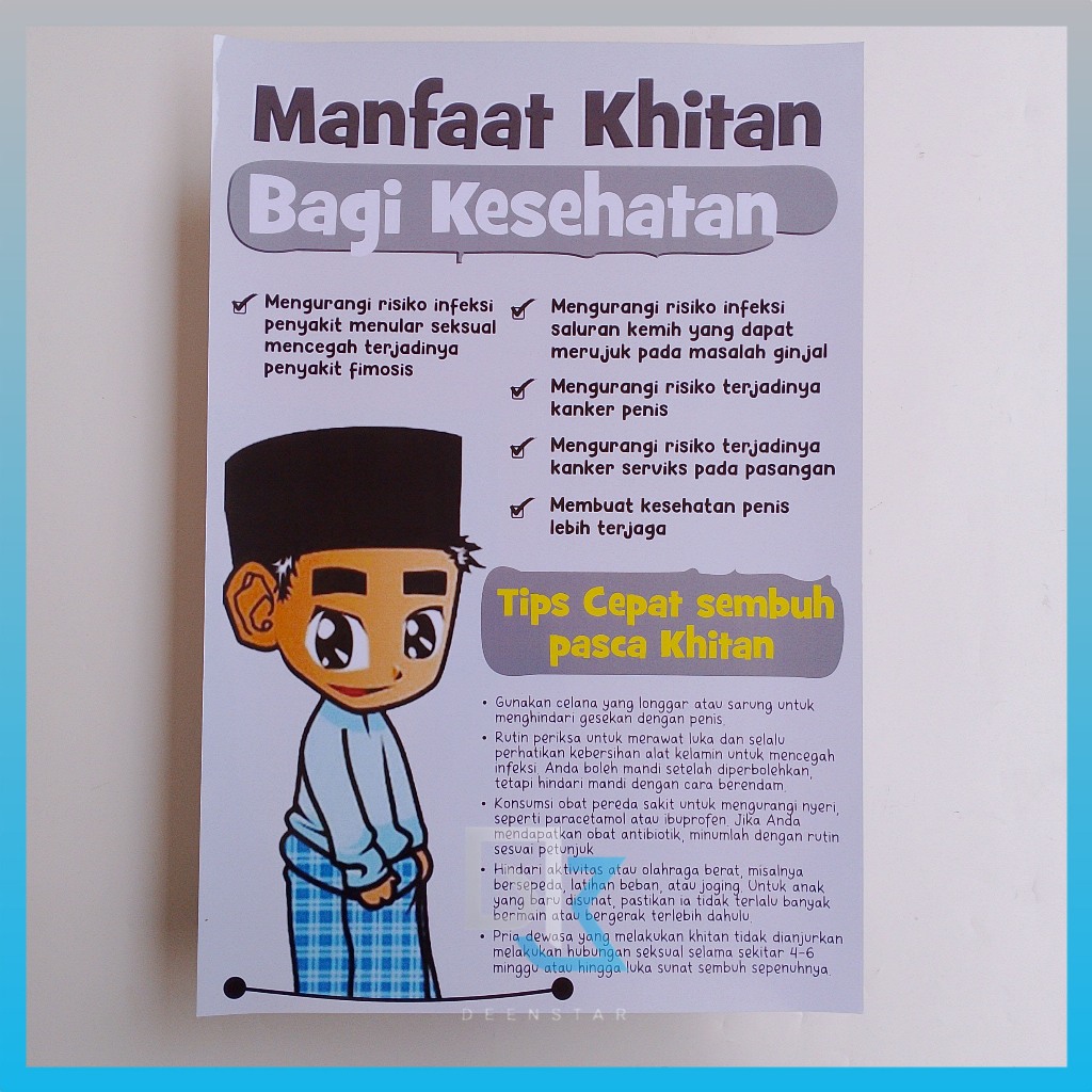 Jual Poster Manfaat Khitan Bagi Kesehatan - Poster Khitan - Poster Anak ...